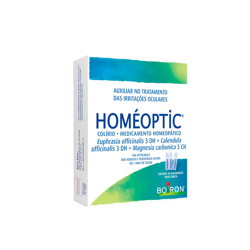 Homéoptic Colírio Homeopático 10 Flaconetes | Nutriport