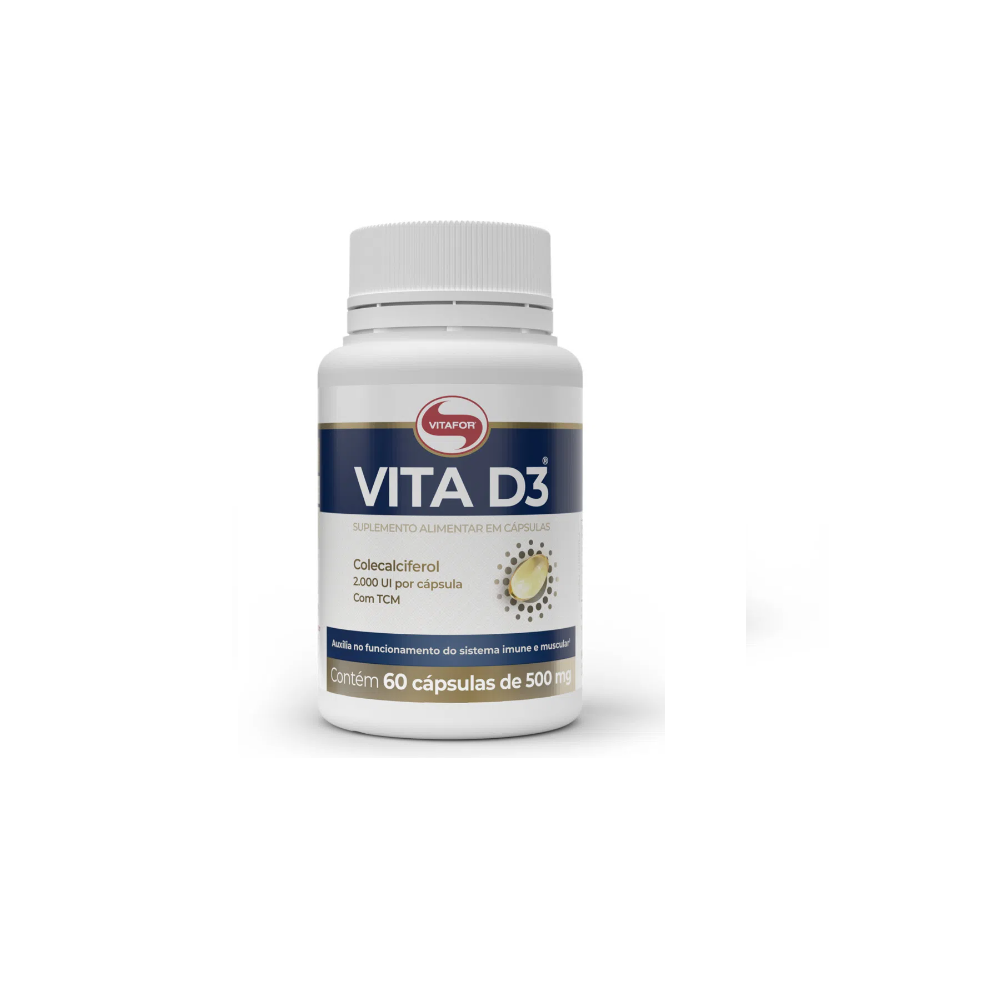 Vita D3 Vitafor - 60 capsulas - Nutriport